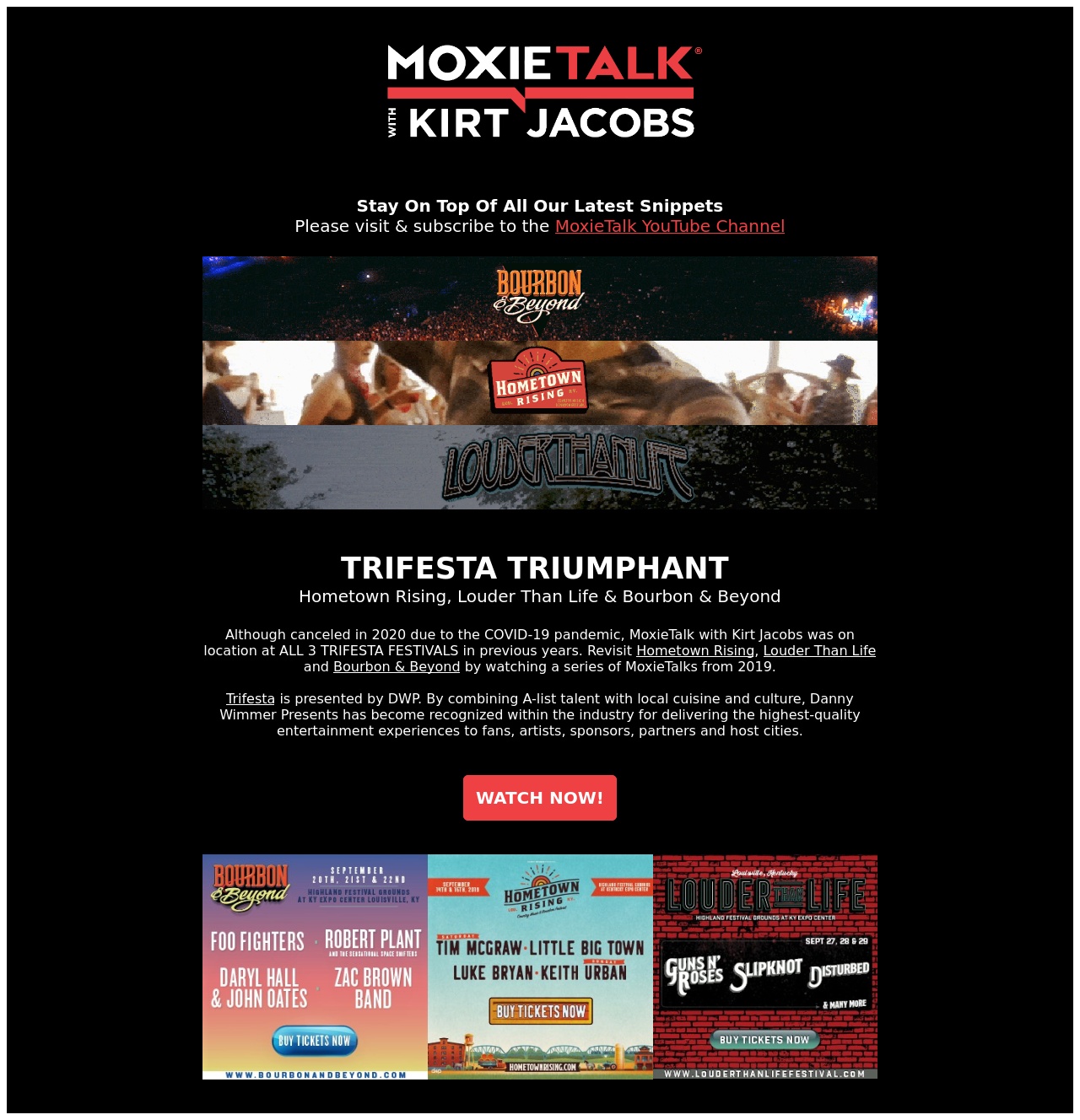 Trifesta Triumphant Revisited 🎵 🎸 🥃 - MoxieTalk